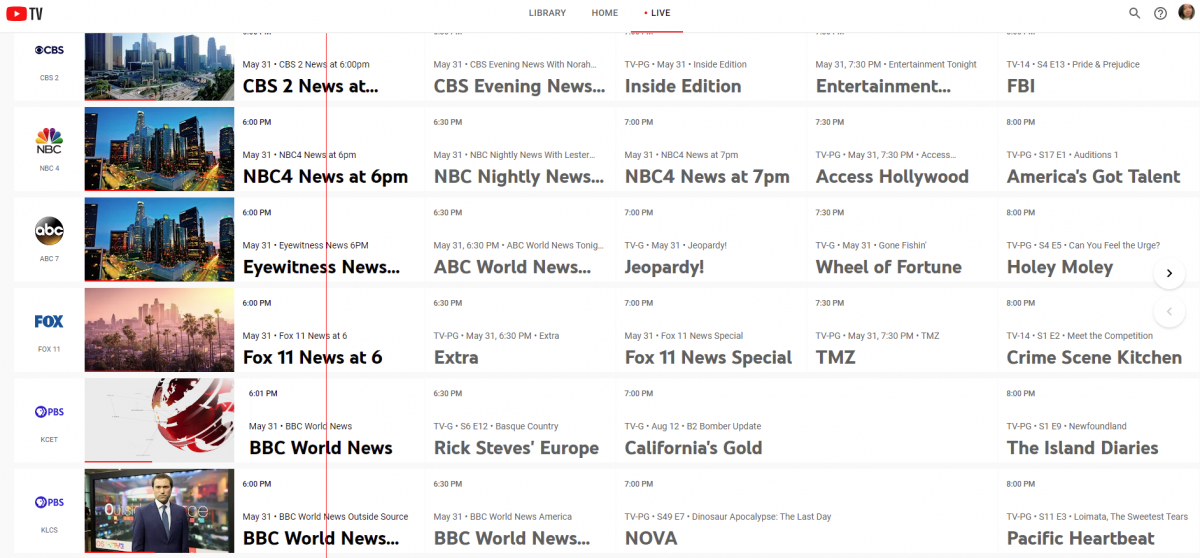 YouTube TV vs. DIRECTV via Internet - 2023 Comparison